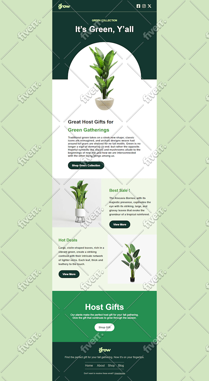 Code and design responsive html email template by Em_nurul | Fiverr